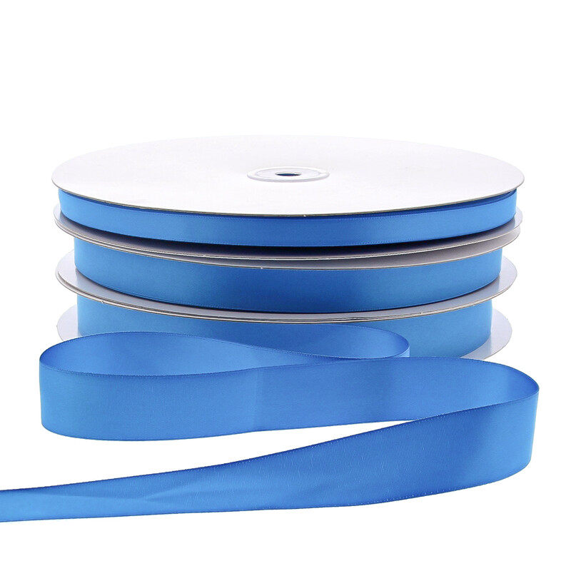 Lint - satijnlint blauw - 10 mm - 100 meter - Het Suikerideetje